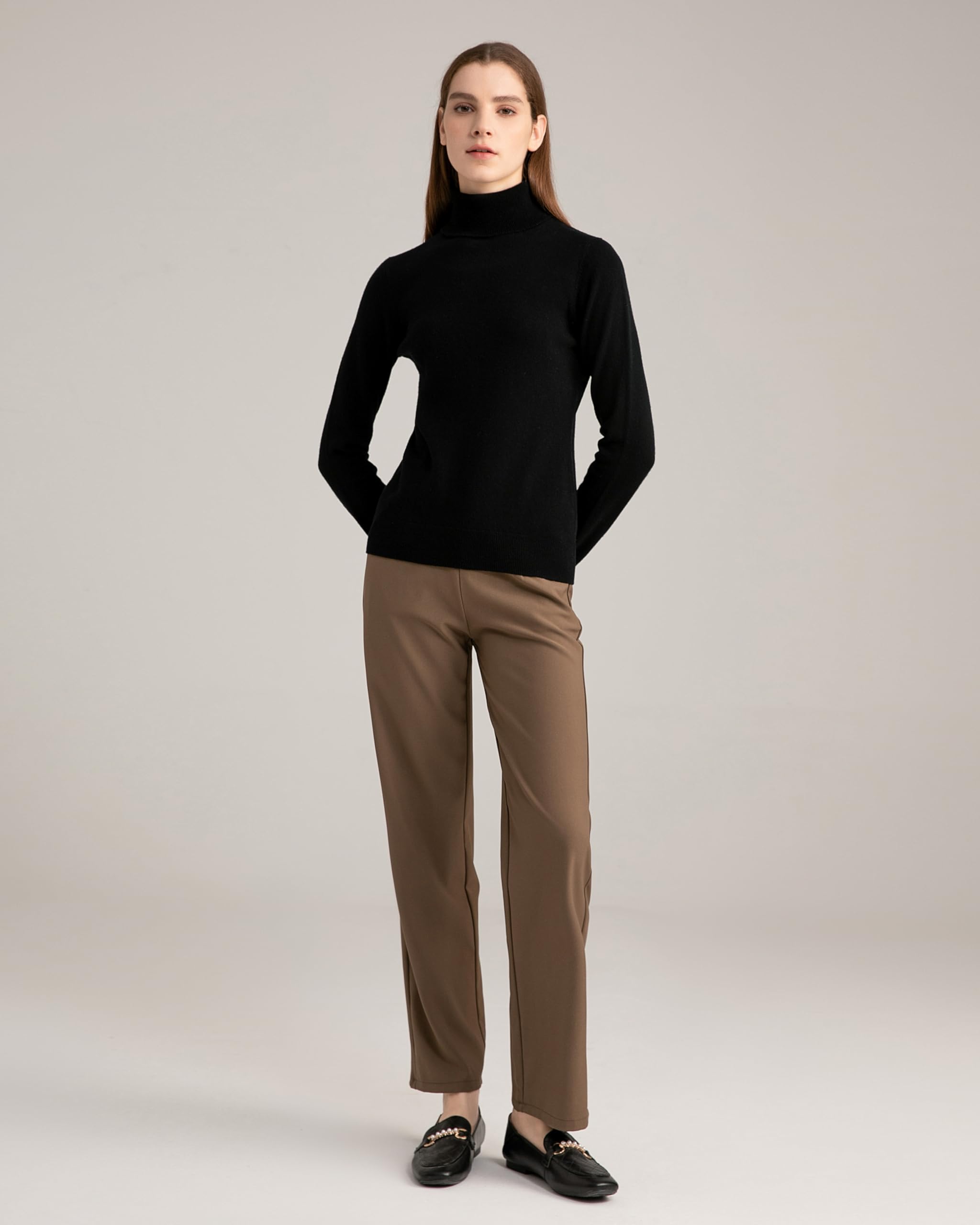 Snapklik.com : State Fusio Womens Ribbed Turtleneck Sweater 100% Merino ...