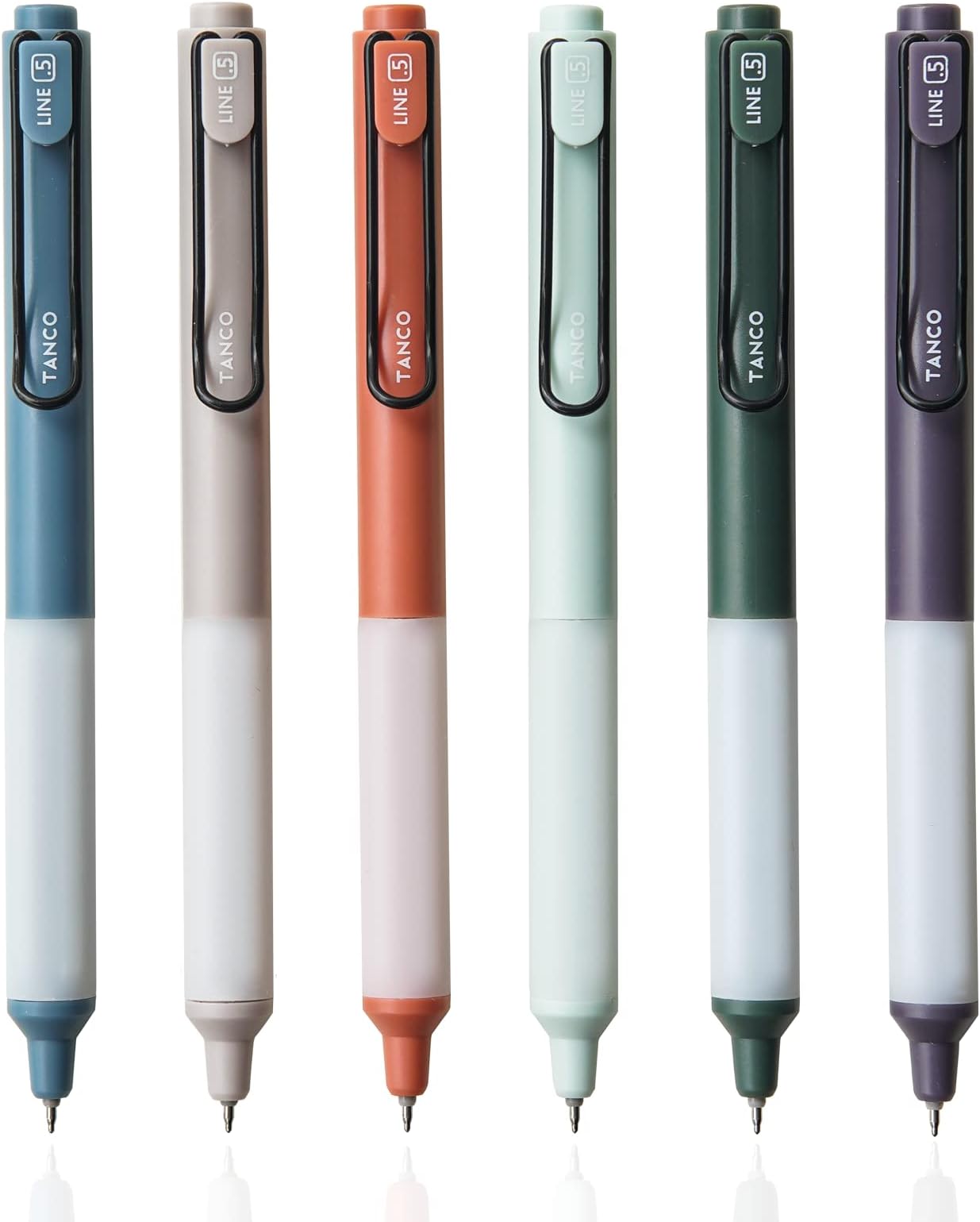 Amazon.com: YOXMJDB Gel Pens, 6 Pcs Aesthetic Pens, 0.5mm Black Ink ...