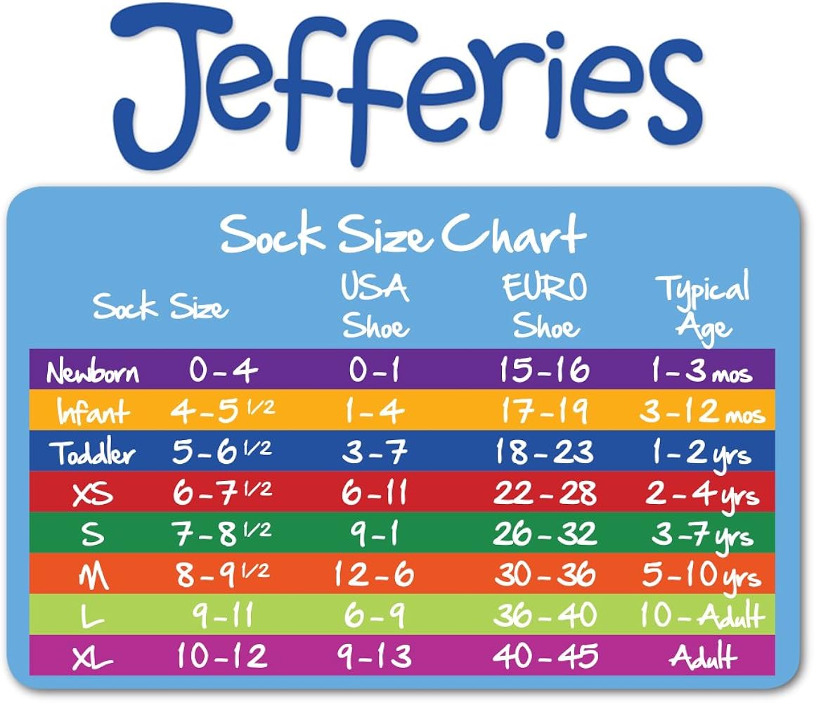Crochet Bootie Size Chart