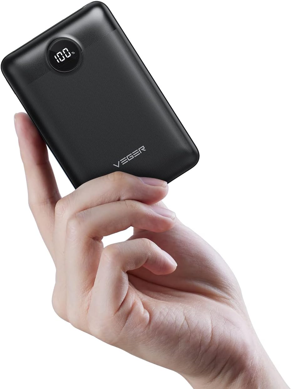 Power Bank 10000 mah,22.5W powerbank klein Aber stark mit led-anzeige ...