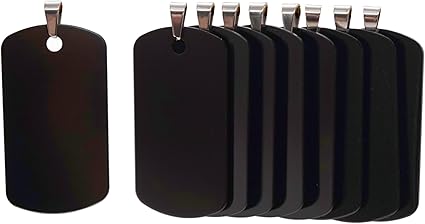 Amazon.com: NanTun Rectangle Aluminum Blank Dog Tags, DIY Engraved Cat ...