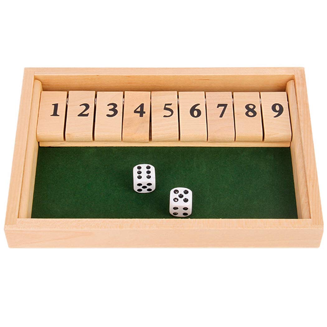 Anjetan Dice Board Game Funny Wood Shut The Box Game Wooden Dice Game anjetan-dice-board-game-funny-wood-shut-the-box-game-wooden-dice-game