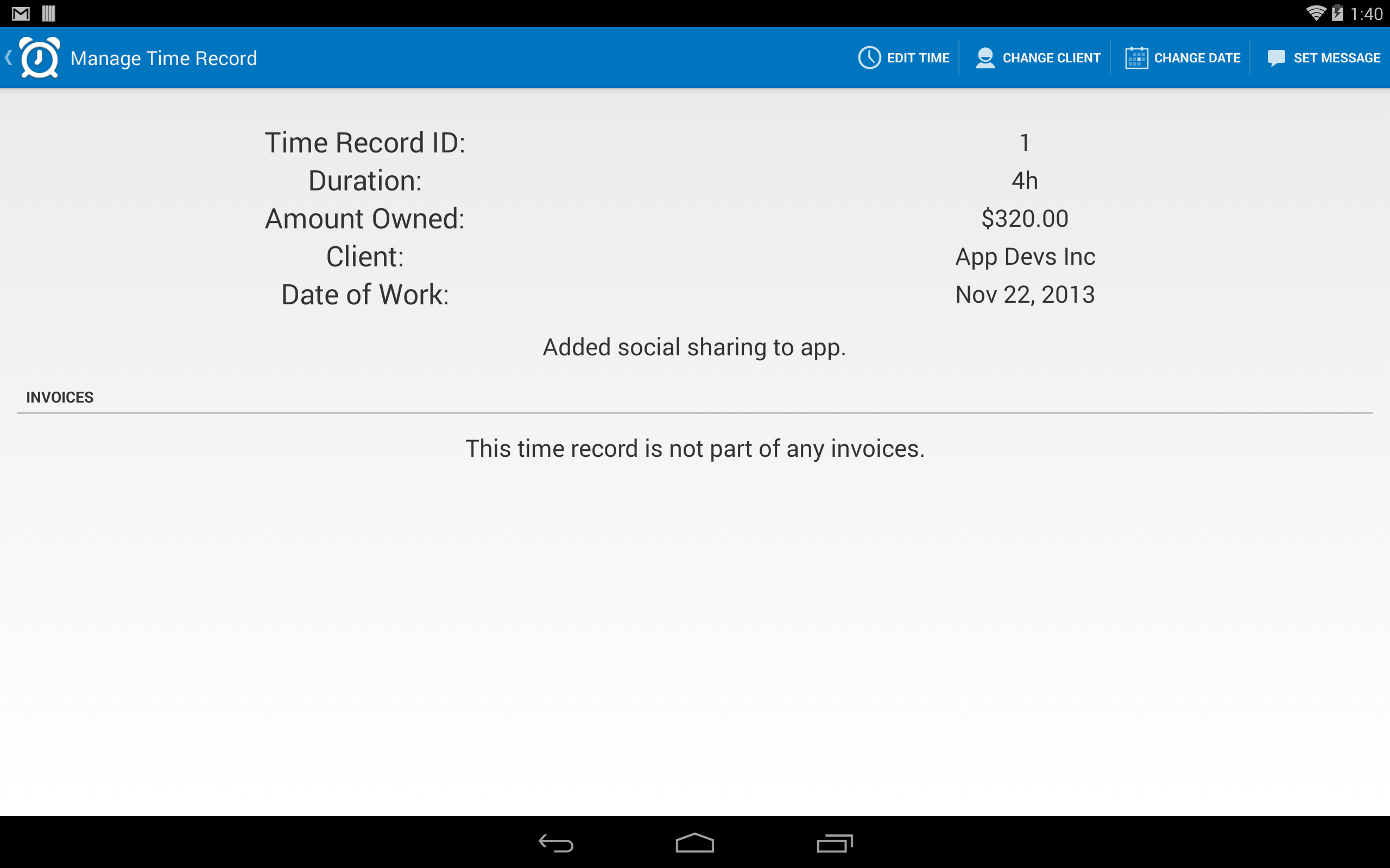 Time Tracker Pro - App on Amazon Appstore