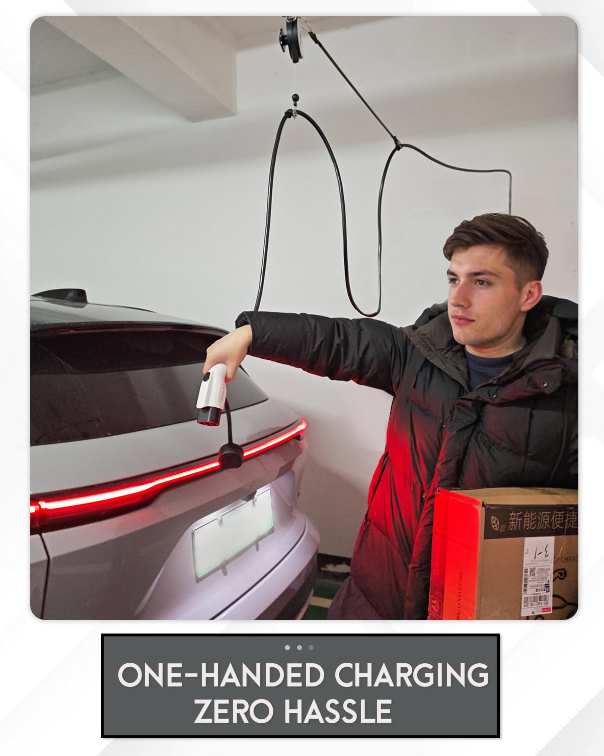 Snapklik.com : EV Charging Cable Holder - EV Connector Retractor ...