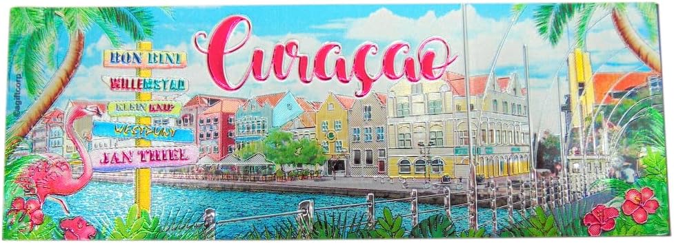Curaçao Magnet Souvenir Retro Vacation Memory Frigorífico Curazao ...