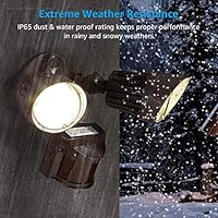 LEONLITE LED Security Light, Motion Sensor Flood Lights Outdoor, Dusk ...
