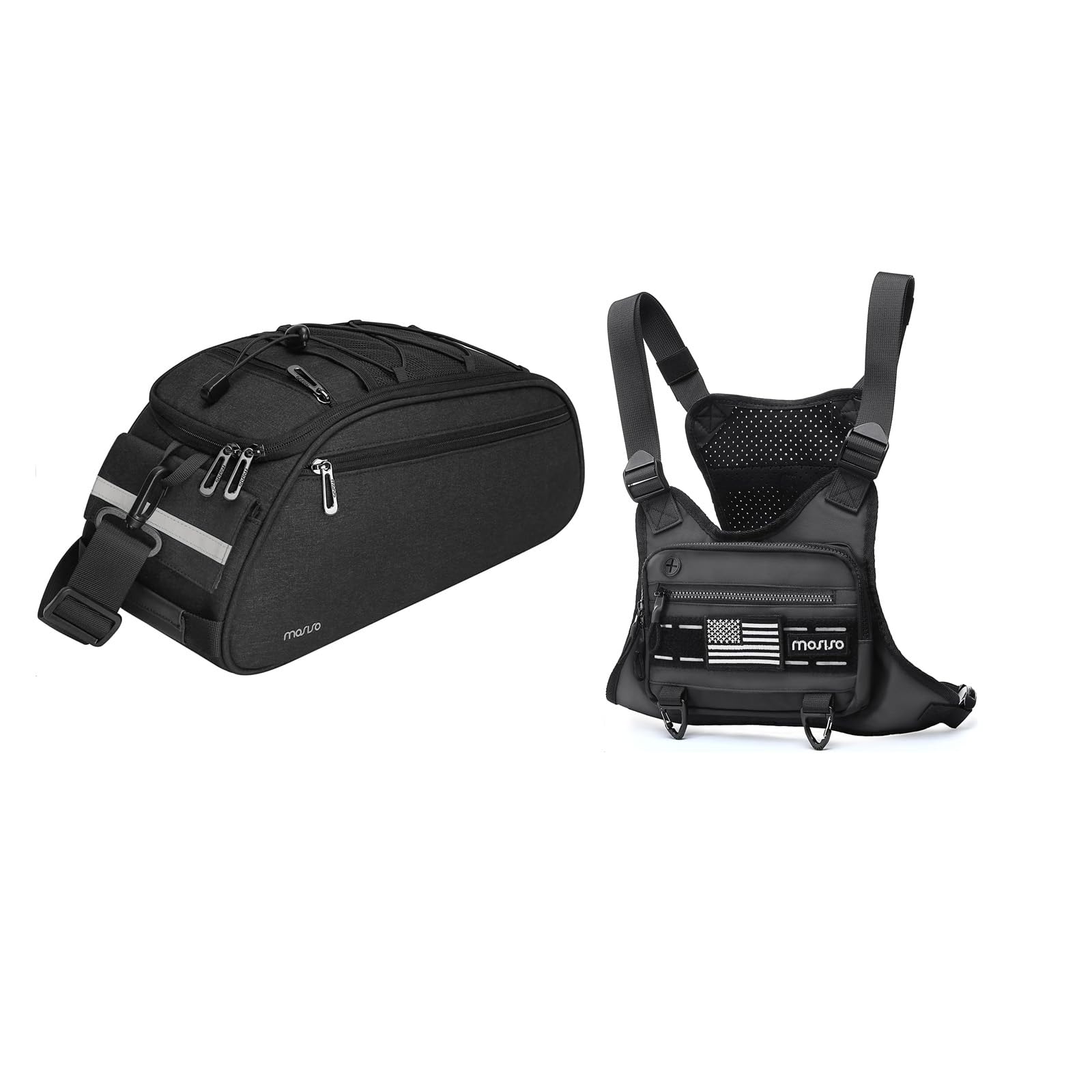 Amazon.com : MOSISO Bike Rack Bag, Waterproof Bicycle Trunk Pannier ...