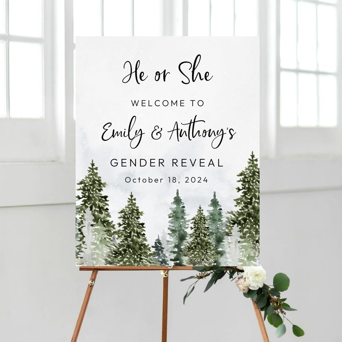 Amazon.com : Adventure Gender Reveal Welcome Sign, Gender Reveal Signs ...