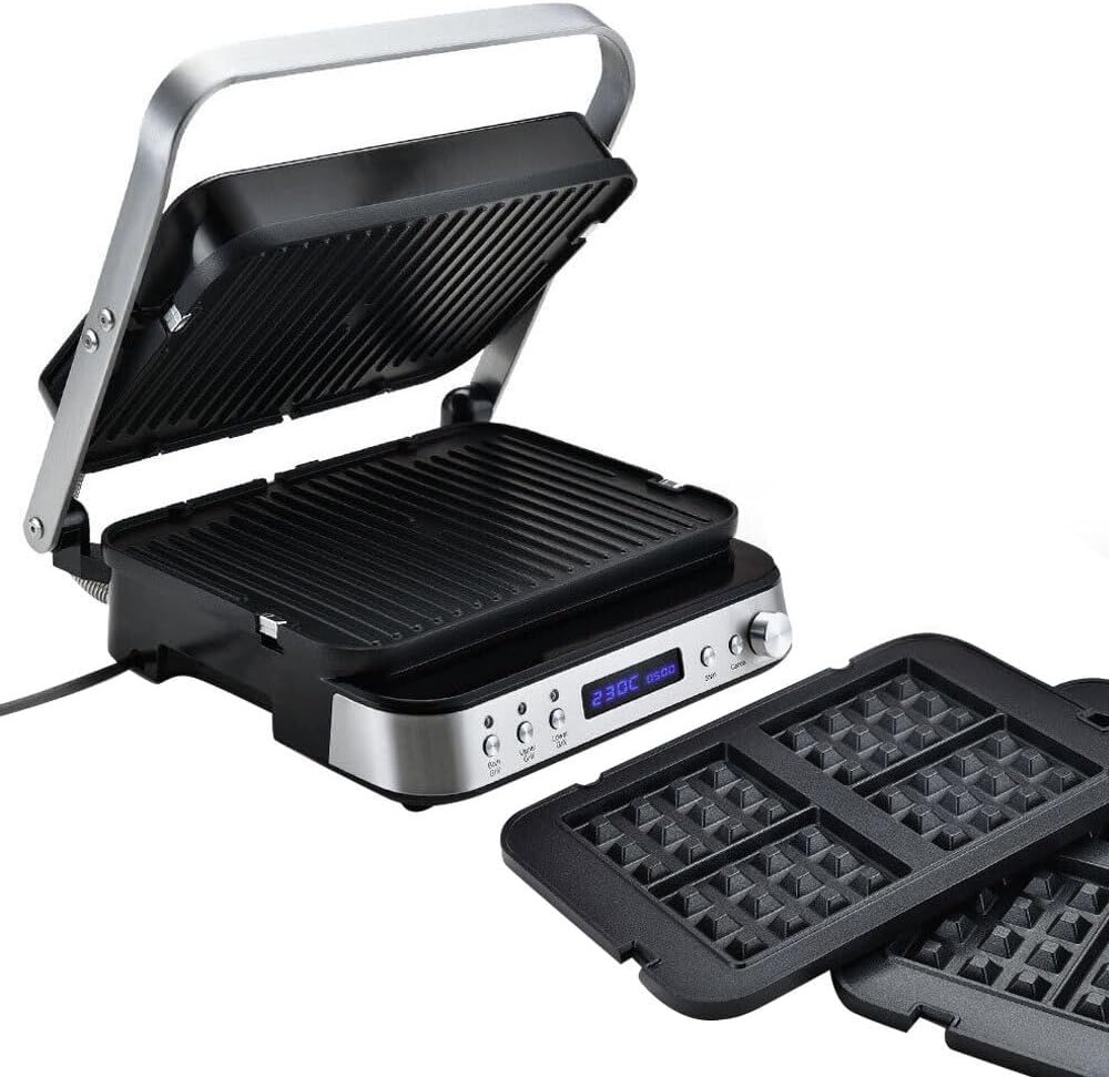 EUROCHEF 4-in-1 Smart Multi Contact Grill and Sandwich Panini Press ...
