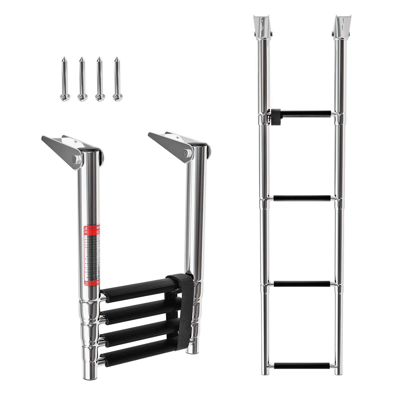 Snapklik.com : Boat Ladder, 4 Step 316 Stainless Steel Pontoon Boat ...