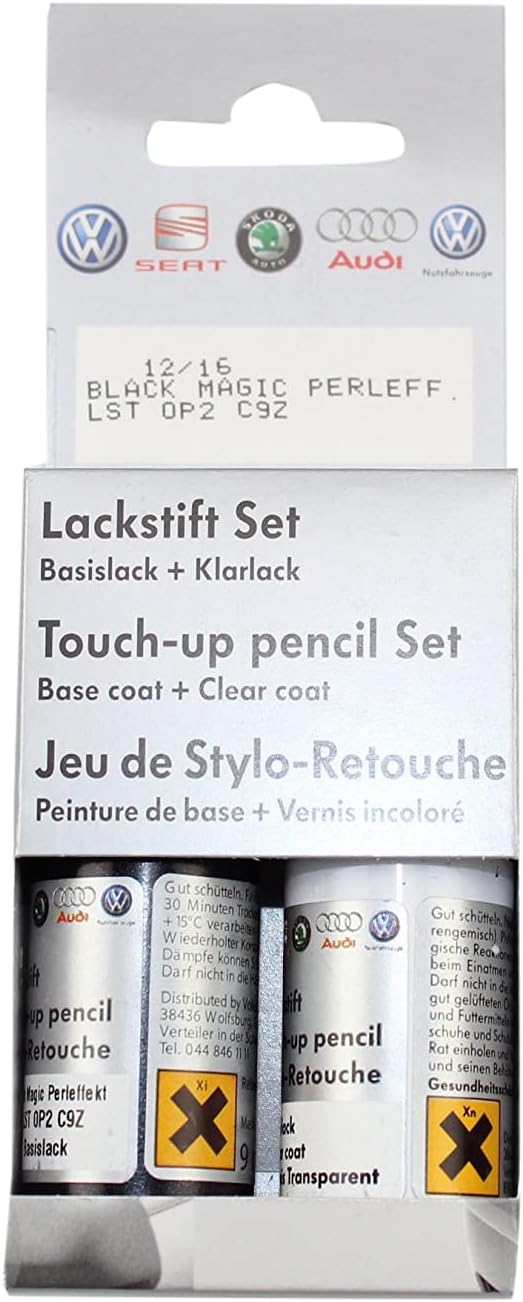 Original VW Audi Lackstift-Set Basislack + Klarlack Lackstifte ...