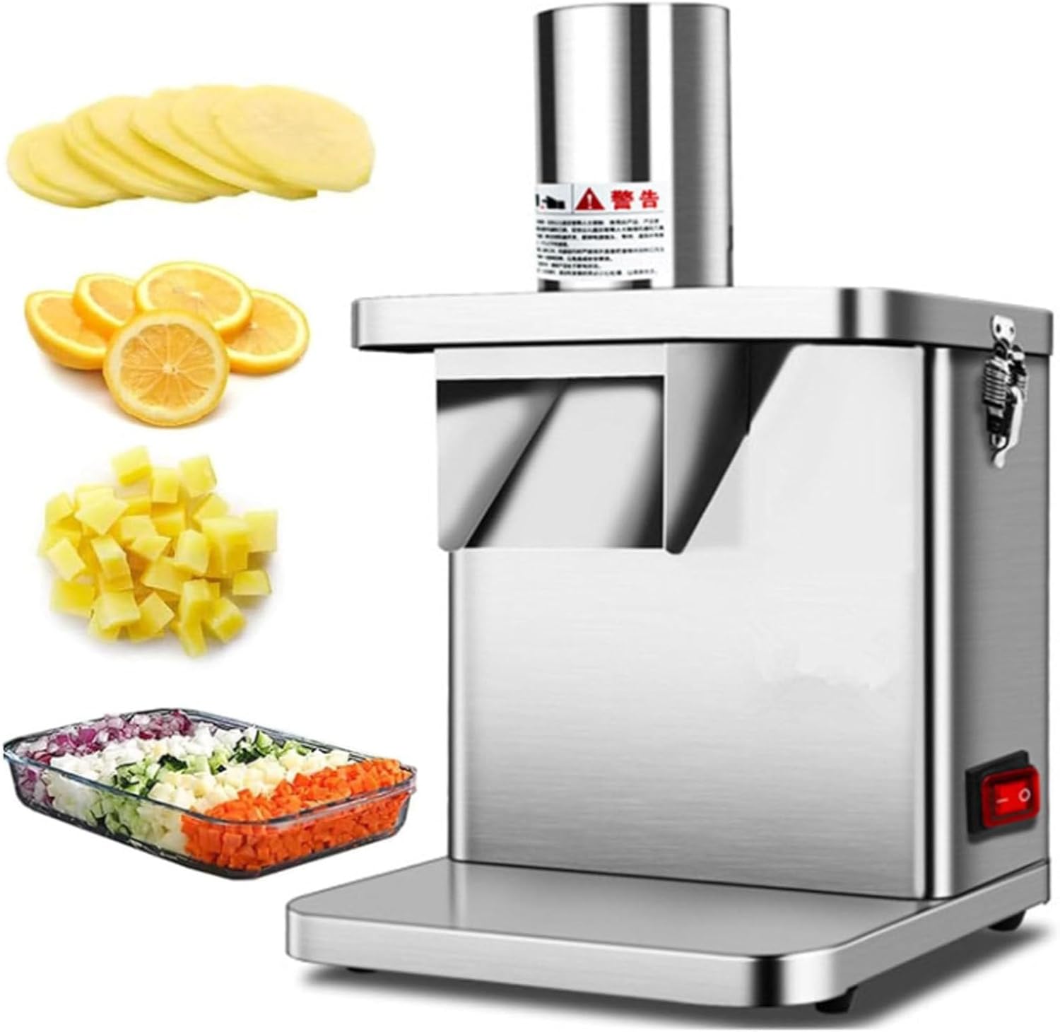 Amazon.com: XQZMZSCP Commercial Vegetable Dicer Electric Fruit Dicing ...