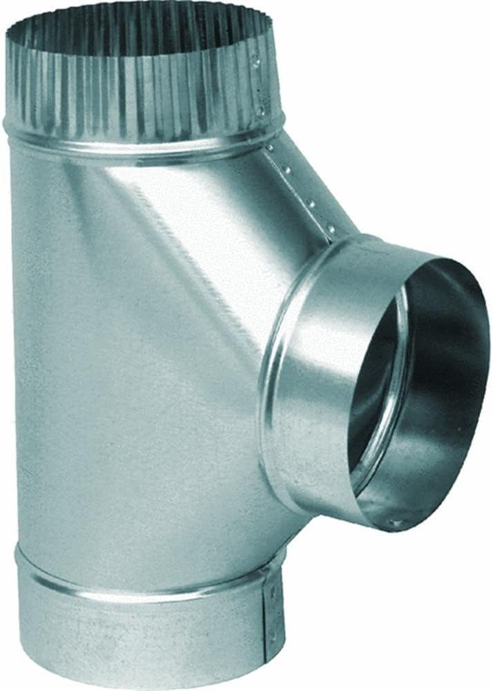UNITED STATES HDW 6" GV0892 HVAC 26GA Tee, Galvanized Steel - Ducting ...