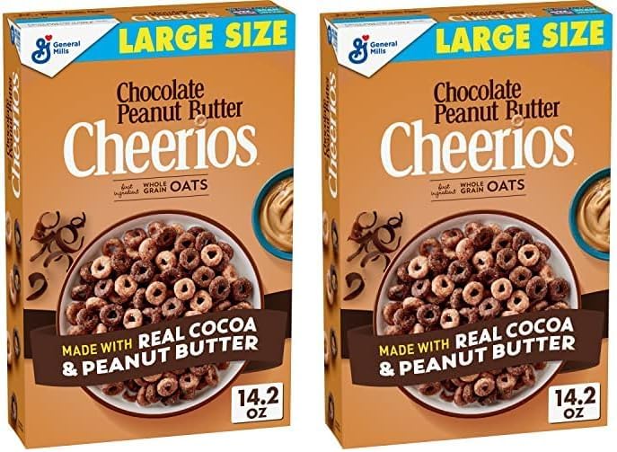 Amazon.com: Cheerios Chocolate Peanut Butter Cheerios Cereal, Breakfast ...