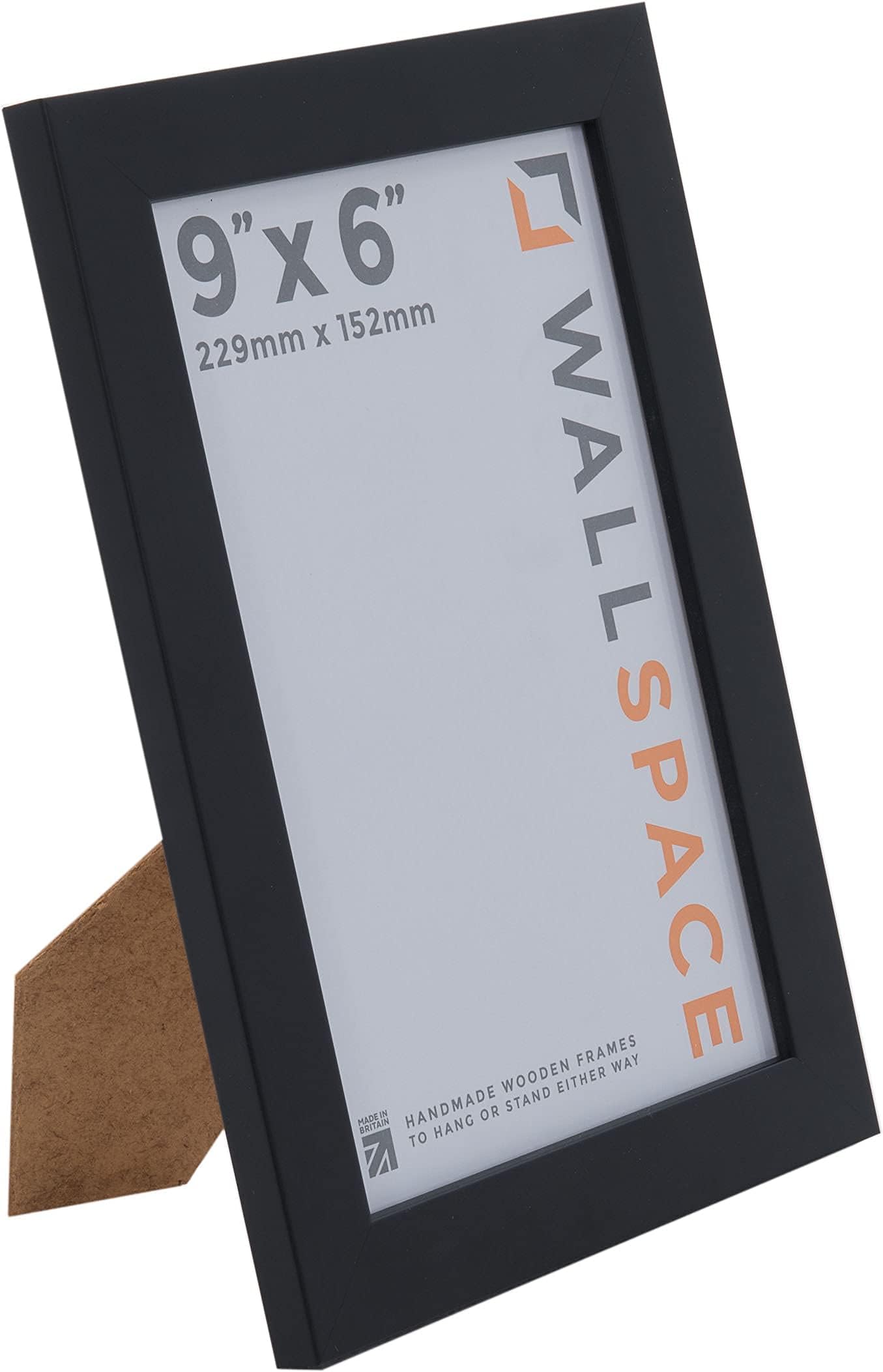 OSUK Black 9x6 Inch Size Photo Frame - Plain Flat Style Black 9"x6 ...