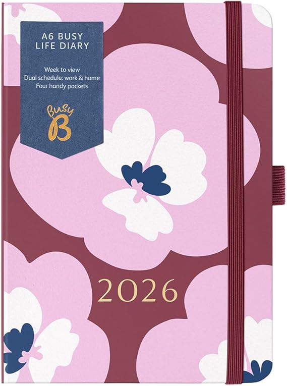 Busy B A6 2026 Diary - Busy Life Weekly Planner Journal – Compact Life ...