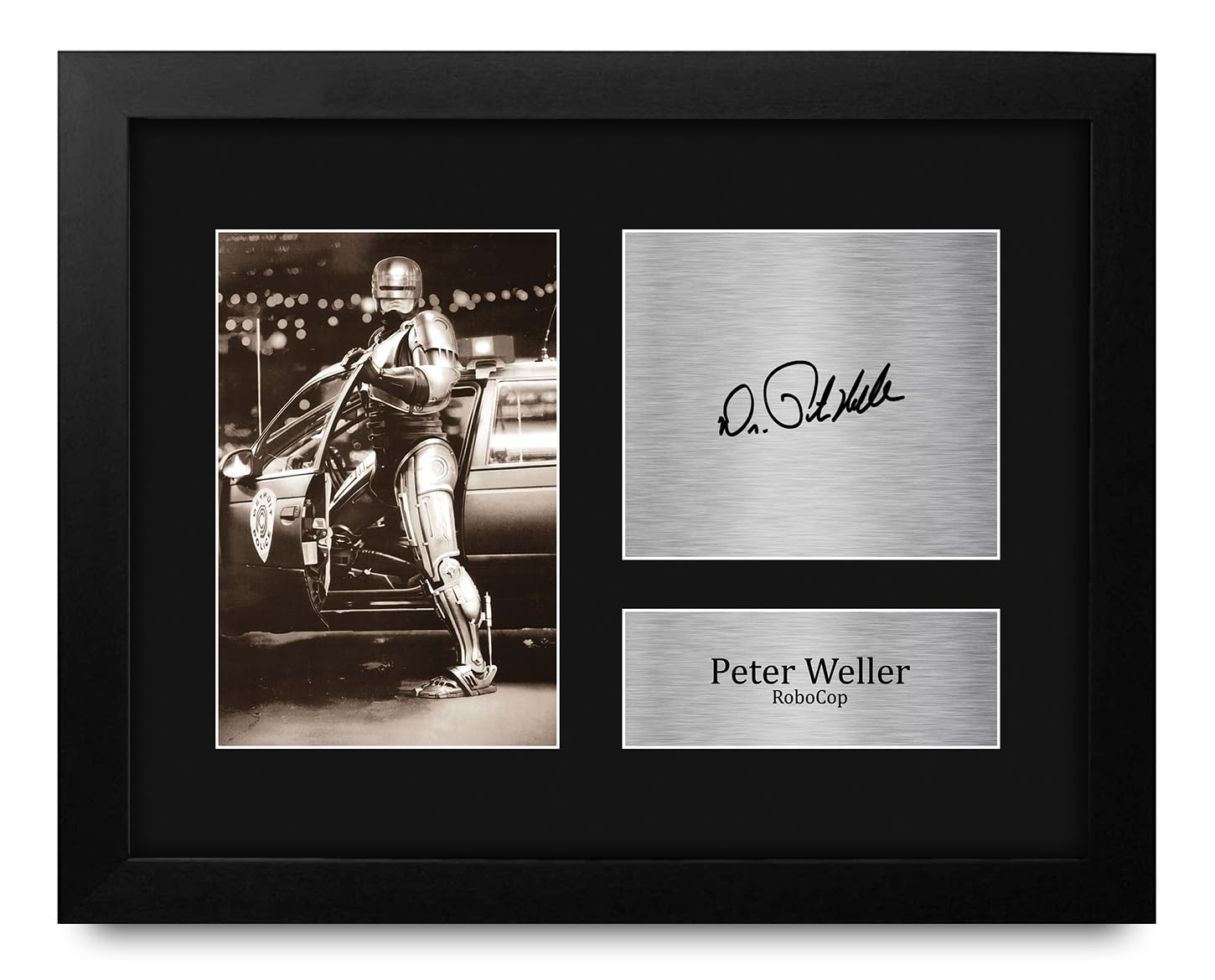 Peter Weller Signed Sting & Peter Weller Dual Signed 8x10 Photo (w/