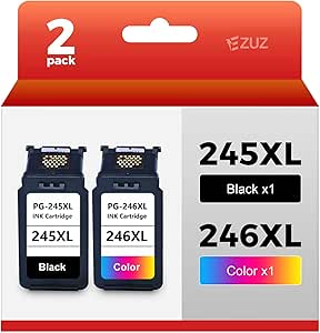 Amazon.com: 245XL 246XL Ink Cartridges Combo Pack Replacement for Canon PG-245XL CL-246XL for ...