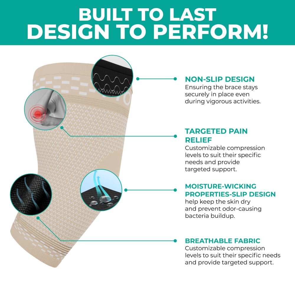 Snapklik.com : Modvel 2 Pack Elbow Brace - Golfers Elbow Compression ...