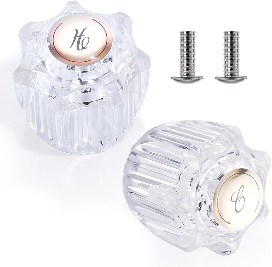 Shower Knob Replacement Set 2 Piece, Shower Handle Faucet Replacement ...