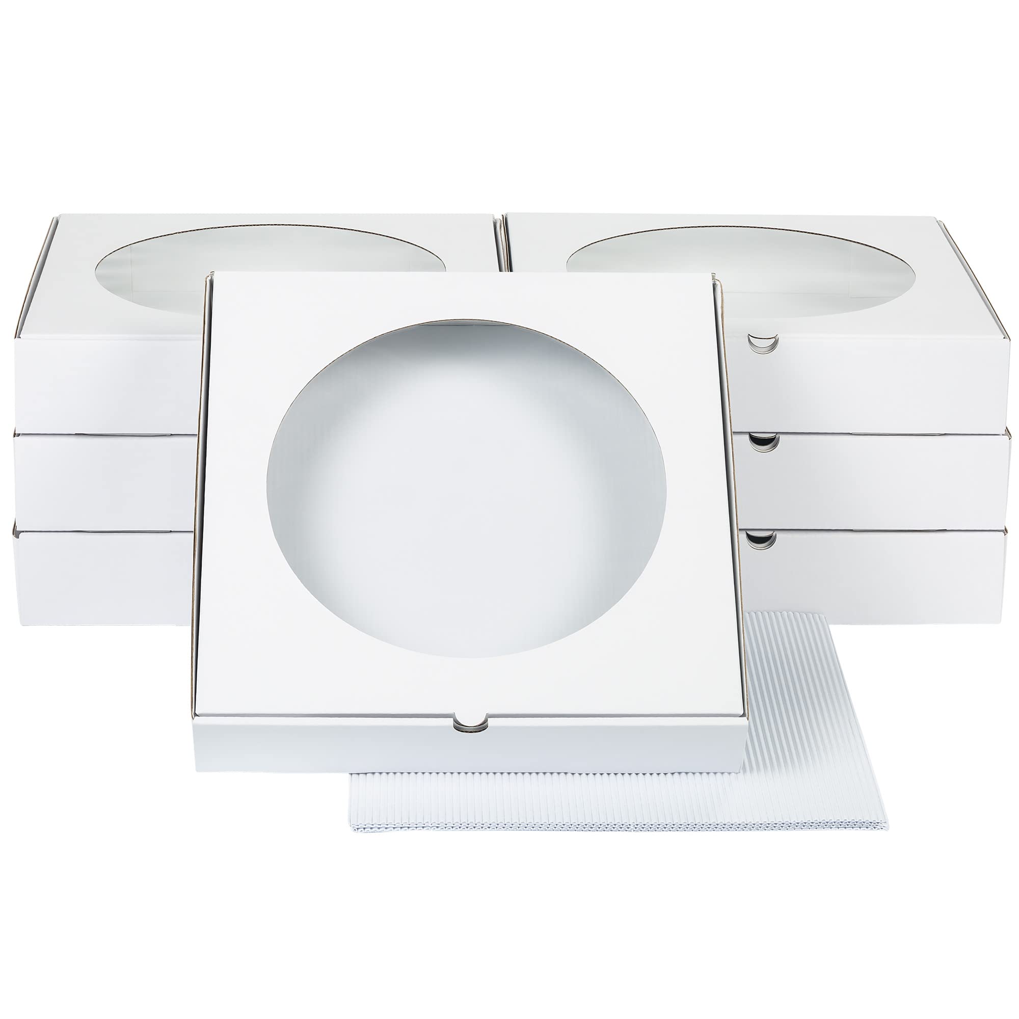 Buy BAKEBERRY Bakery Boxes With Window 10x10 – White Pizza Boxes ...