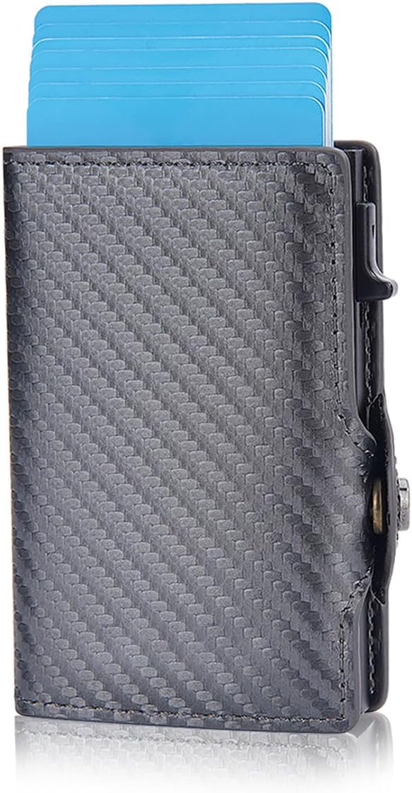 Tarjetero Hombre, Tarjetero con Bolsillo para Dinero, con Bloqueo RFID ...