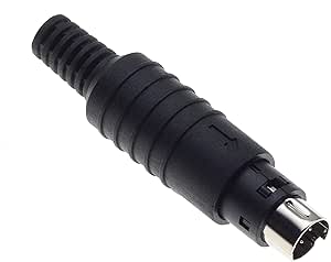 Amazon.com: Keple 8 Pin Mini DIN Plug - Male Adapter Socket Audio AV ...