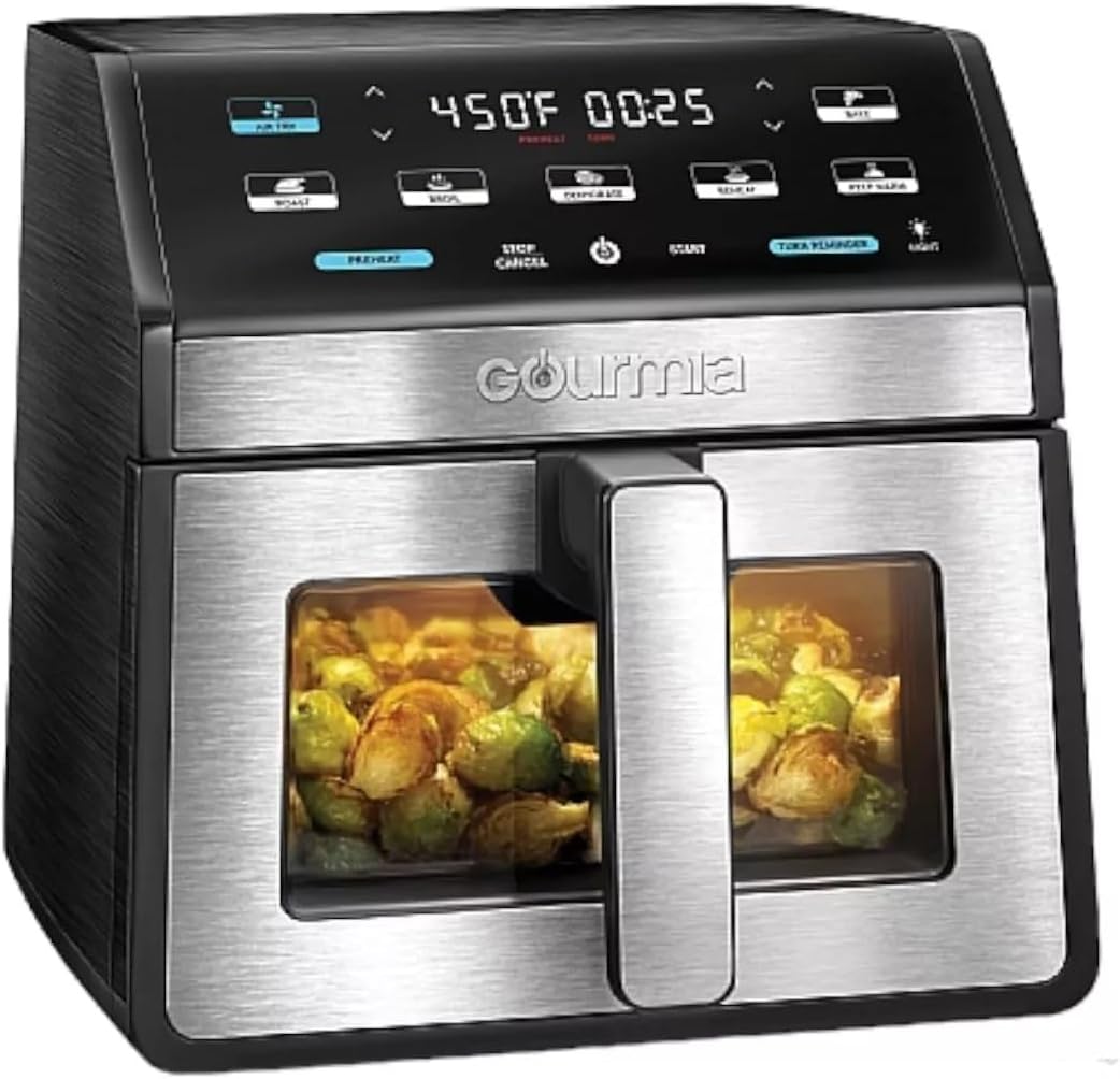 Amazon.com: Gourmiaa 8-Quart Digital Air Fryer with Window & Light ...