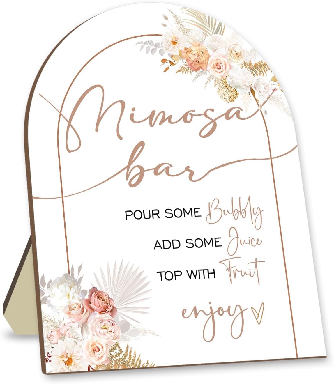 Amazon.com: Rose Mimosa Bar Sign, Mimosa Bar Signage Party, Wedding ...
