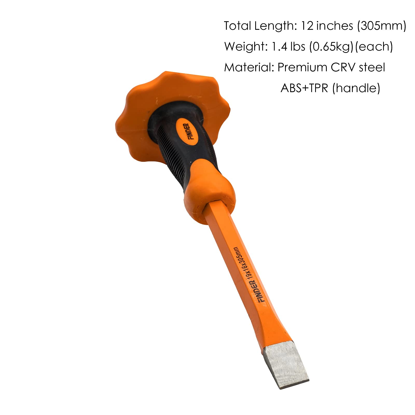 Snapklik.com : Finder 2PCS 12 Inch Heavy Duty Mason Chisel