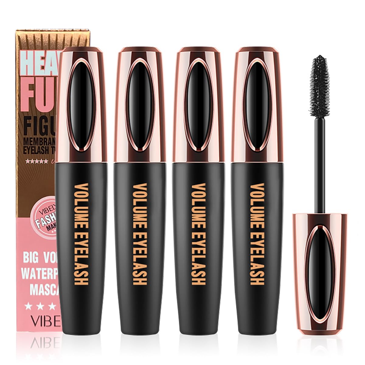 Amazon.com : 4D Silk Fiber Lash Mascara Extension Voluminous Mascara ...