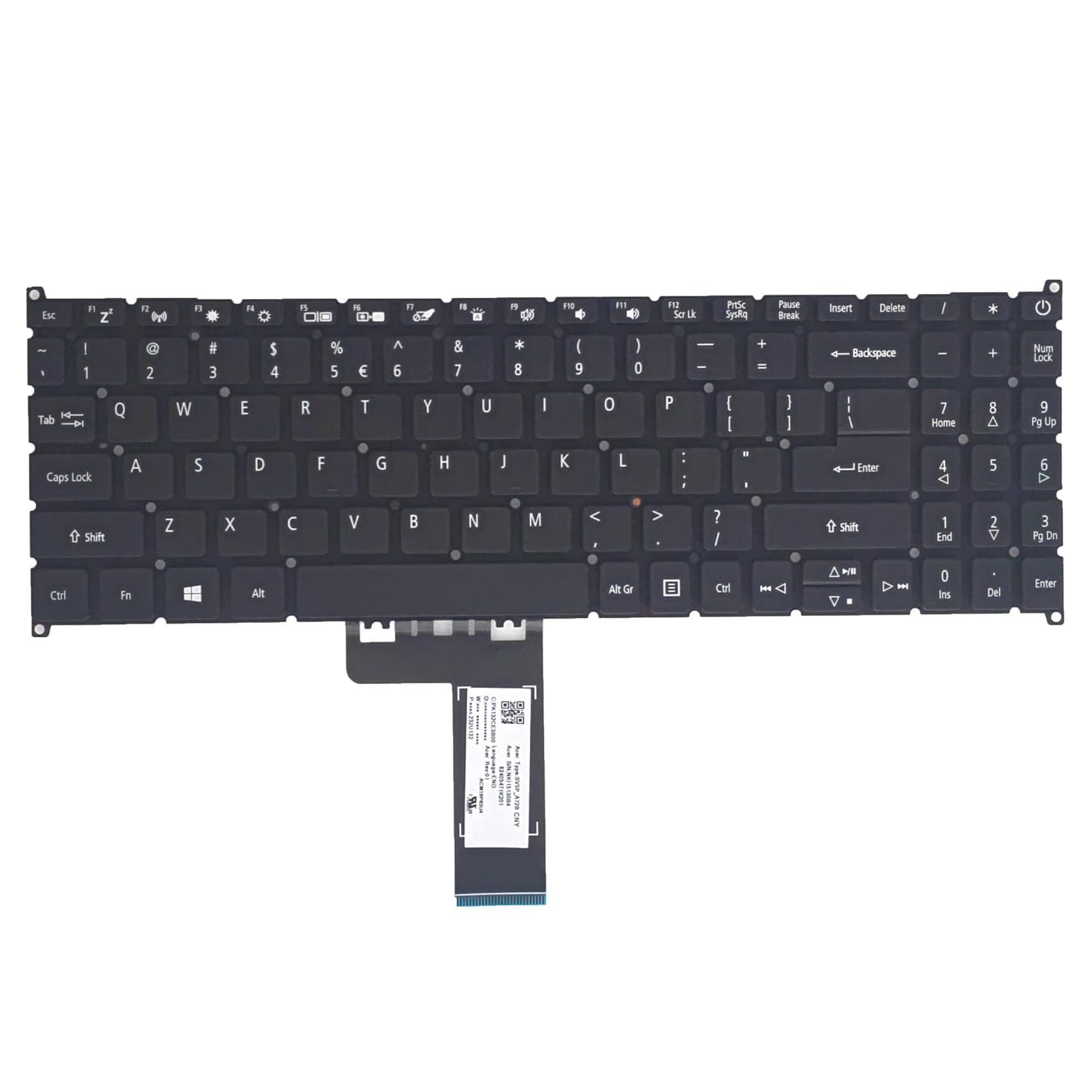 Amazon.com: WWGTMC Replacement Keyboard for Acer Aspire 5 A515-43G A515 ...
