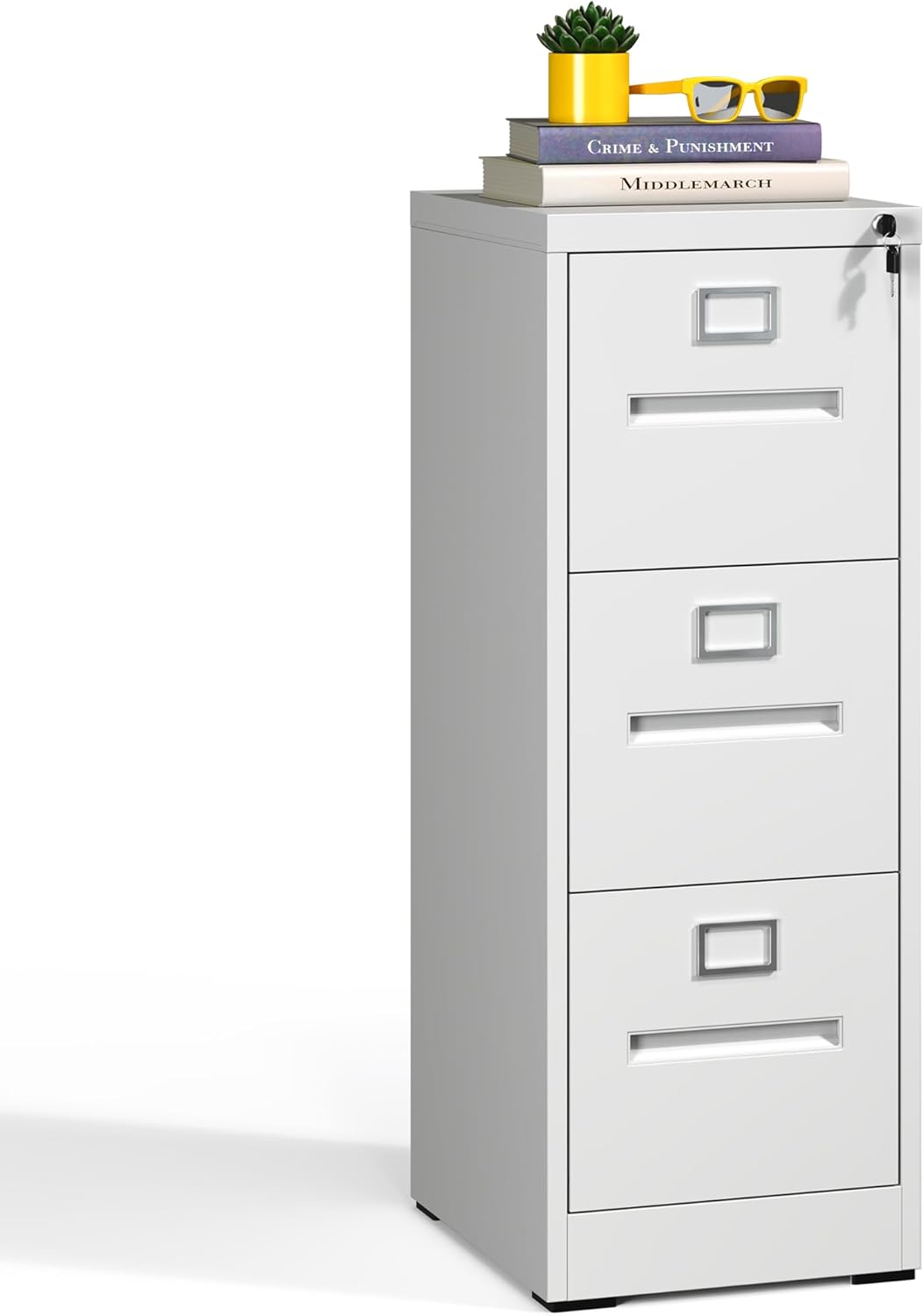 Amazon.com: VIYET File Cabinet,3 Drawers Vertical File Cabinets with ...