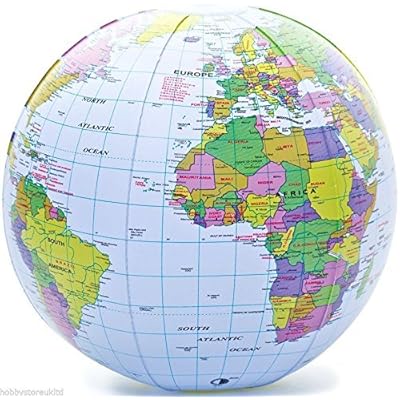 Buy Inflatable Globe Blow Up Globe World Map Atlas Ball Earth Map Blow ...