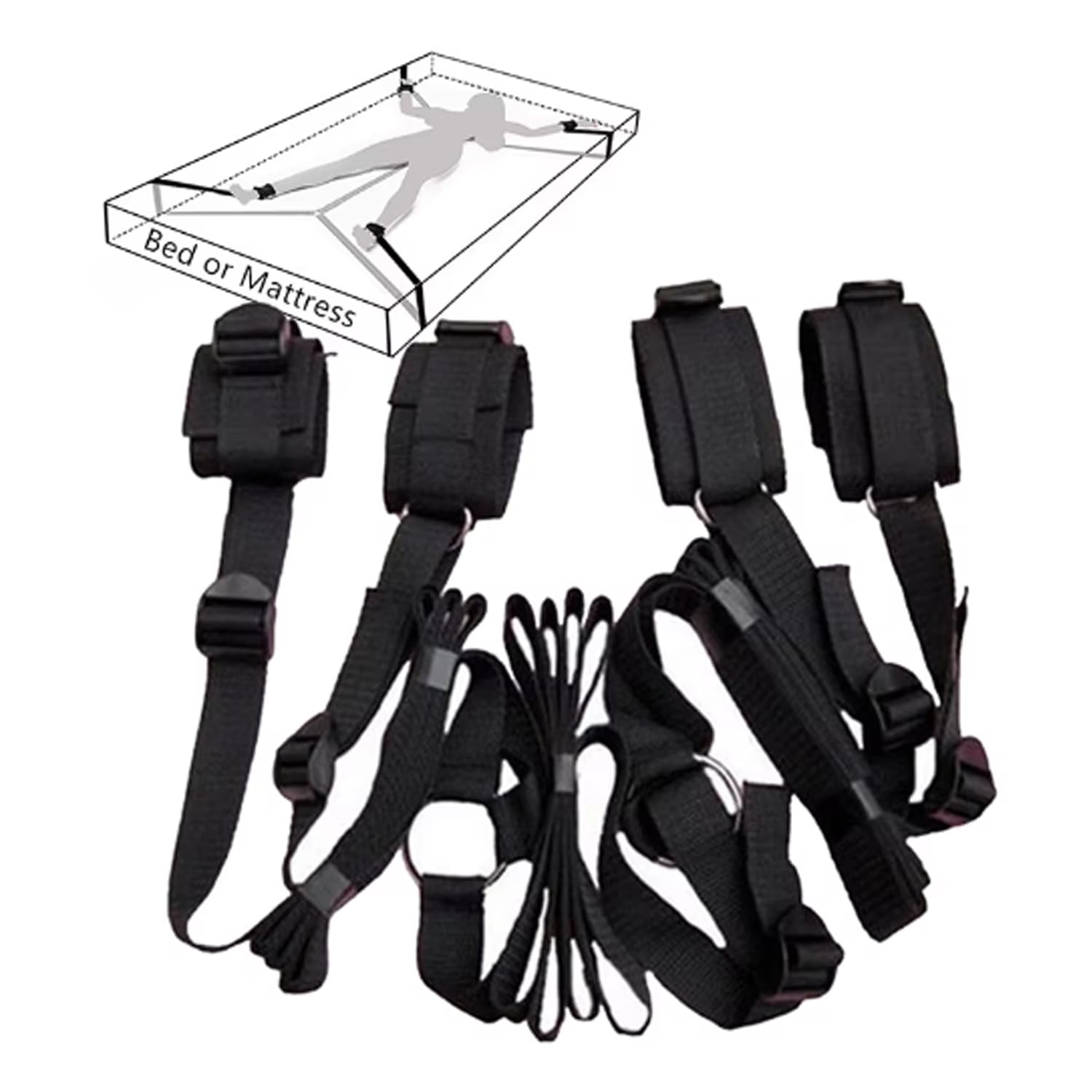 Amazon.com: Sex Bondage BDSM Kit, Under Bed Restraint Bondage Set with ...