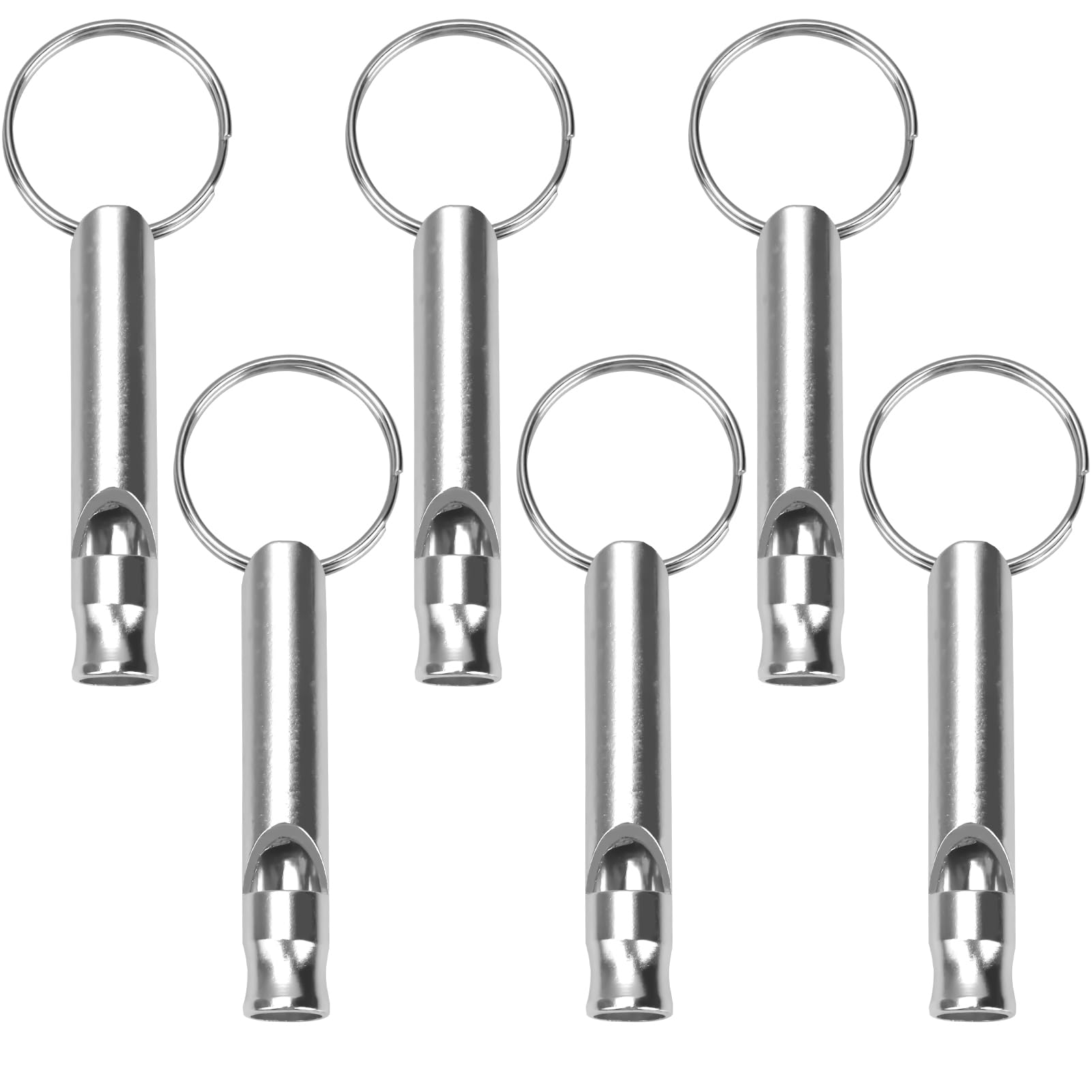 brileze 6 Pcs High Pitch Dog Whistles for Recall Professional Alloy ...