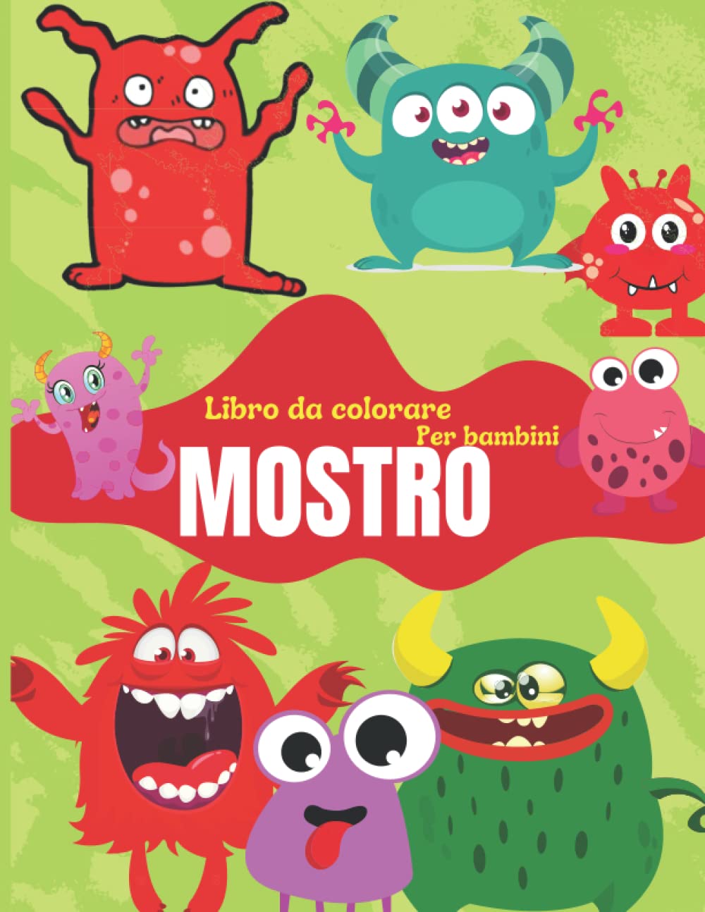 Mostro Libro Da Colorare Per Bambini Meraviglioso Libro Da Colorare ...