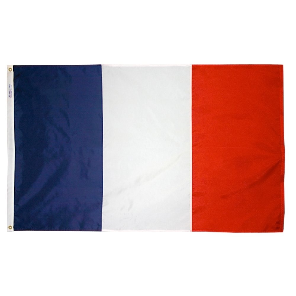 Amazon.com : France Flag Nylon 3 ft. x 5 ft. : Patio, Lawn & Garden