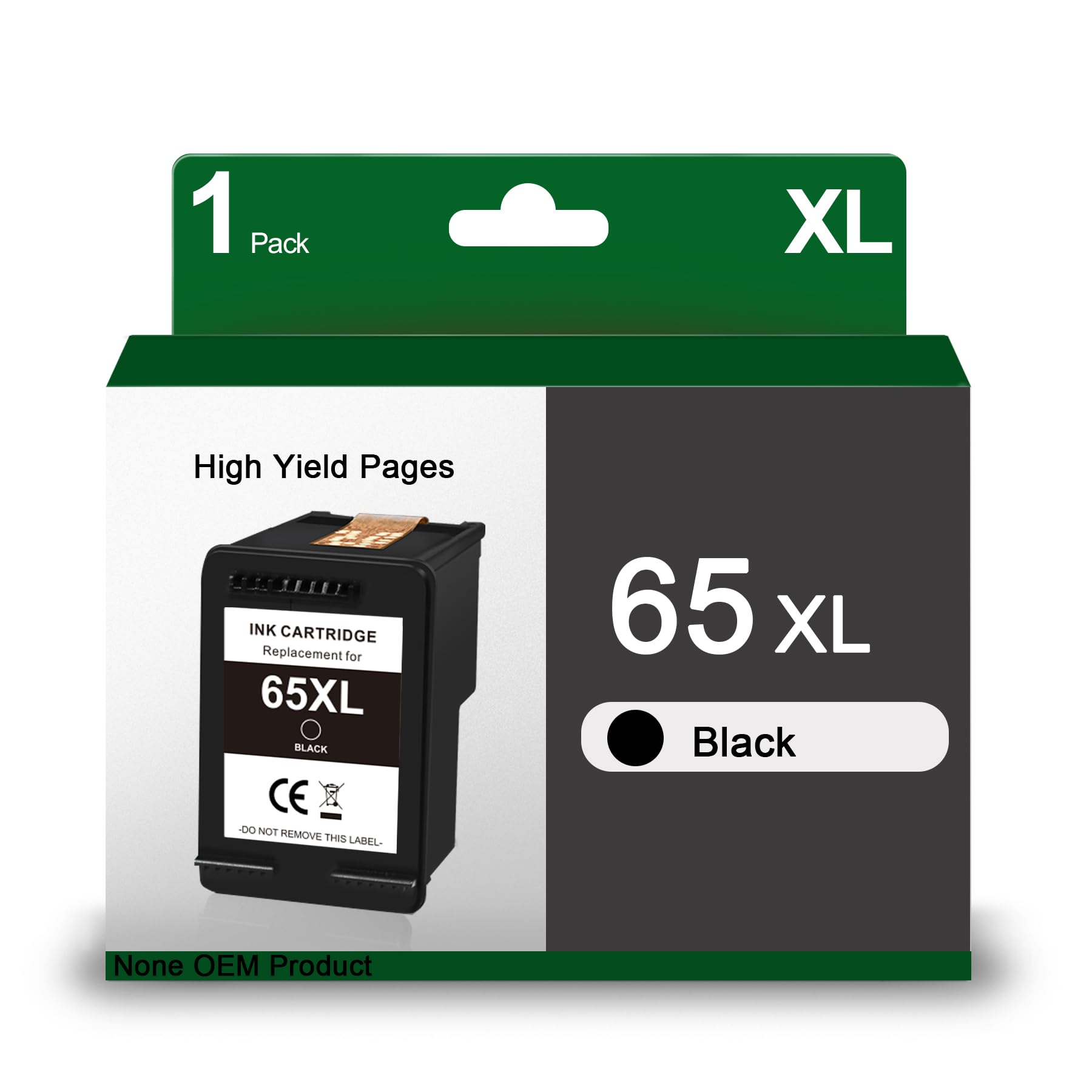 Amazon.com: 65XL Black Ink Cartridge High Yield Replacement for HP 65 ...