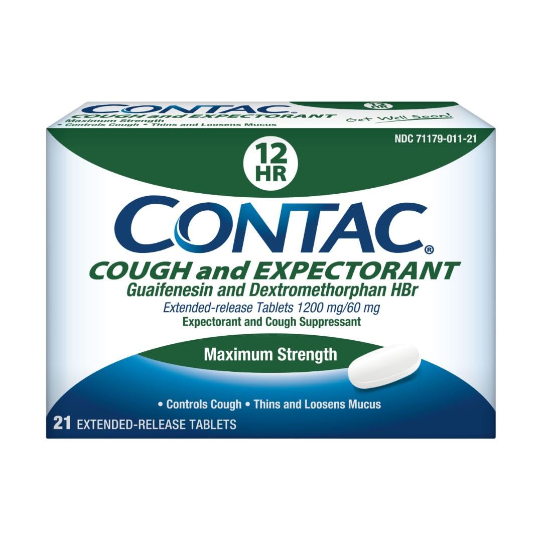 Amazon.com: Contac Cough & Congestion Maximum Strength Controls Cough ...