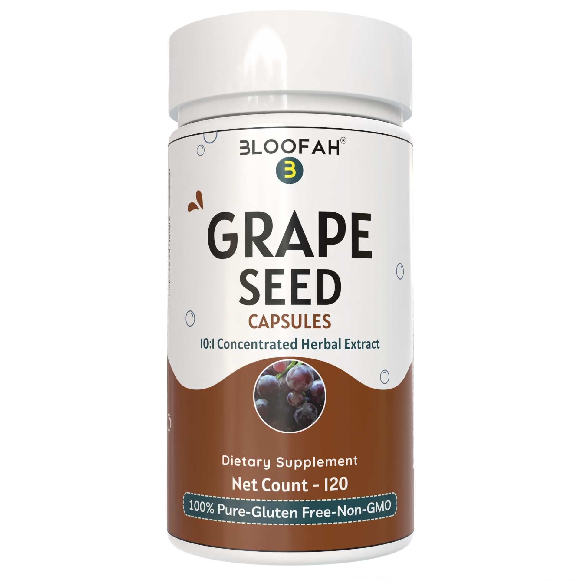 Amazon.com: Bloofah Grape Seed Capsules 500mg | Concentrated 10:1 Extract Vitis vinifera Seed ...