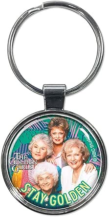 Amazon.com: Ata-Boy Golden Girls Stay Golden 1.5" Fob Keychain for Keys, Backpack Pulls and More ...