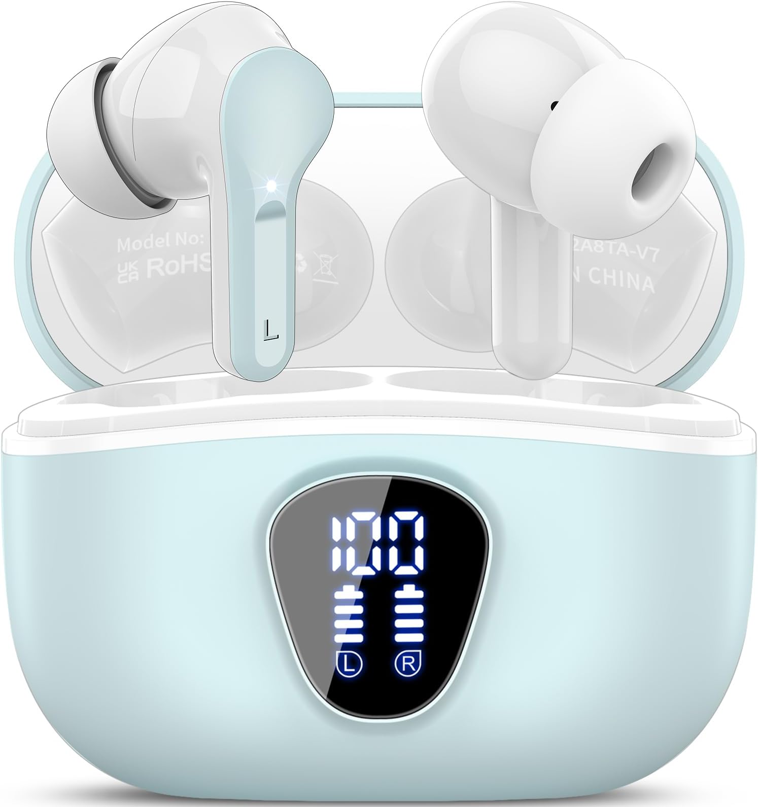 Amazon.com: Wireless Earbuds, Bluetooth 5.4 Headphones HiFi Stereo ...