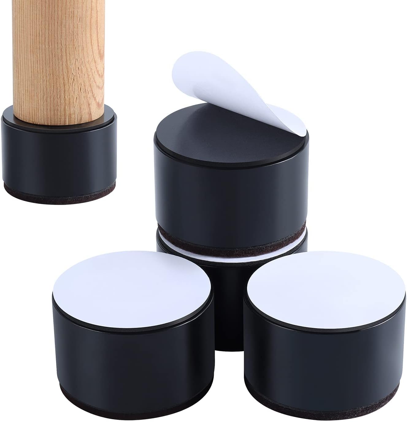 Uping Stoelverhoger Set Vilt Dopjes 5 Cm Bed Riser Bedverhoging ...