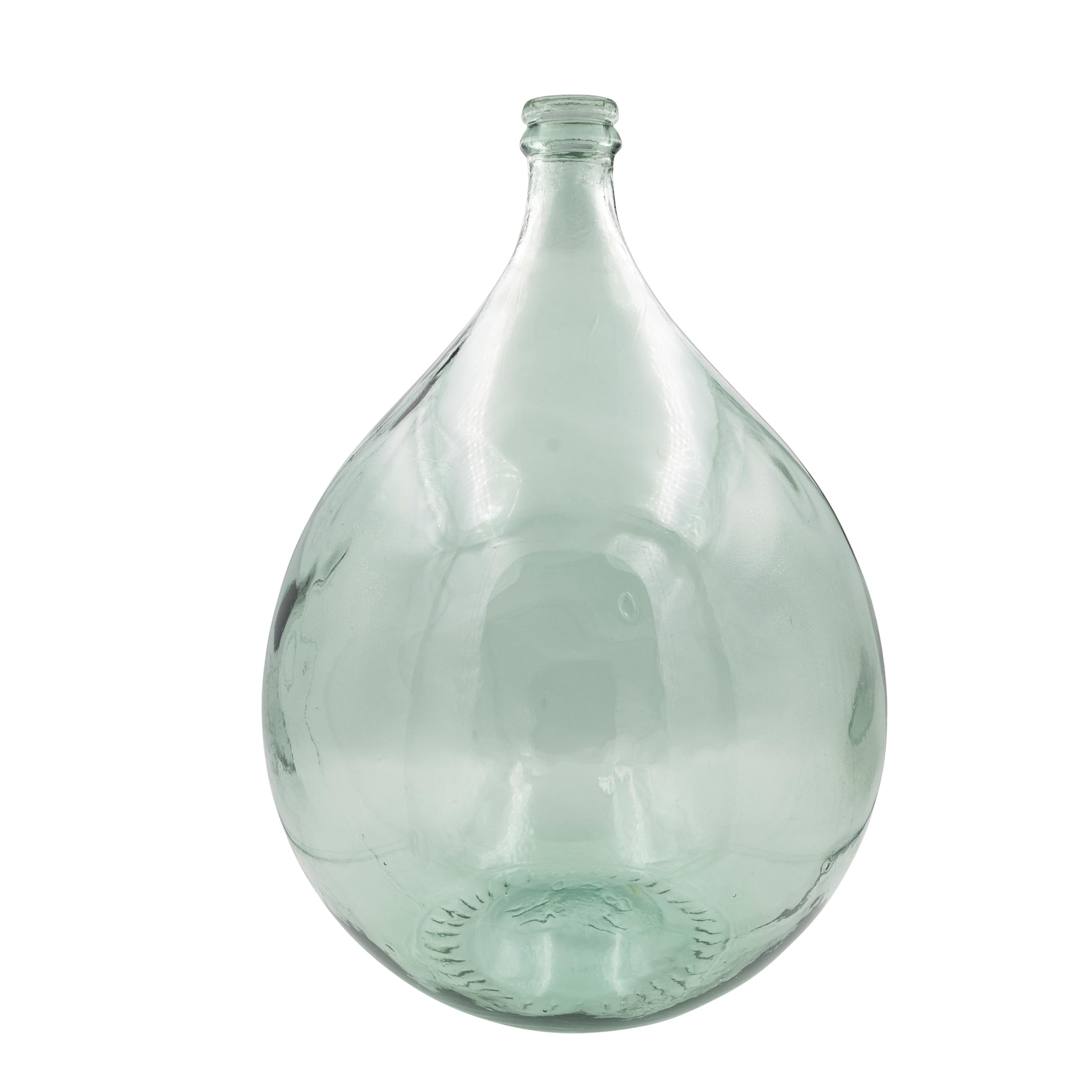 Amazon.com: Creative Co-Op Round Reclaimed Glass Bottle, Clear: Home ...