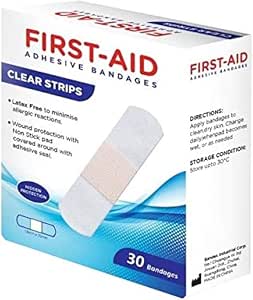 First Aid Clear Strip Bandages 30'S -19Mm X 76Mm : Buy Online at Best ...