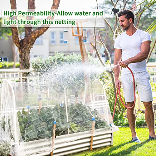 Garden Netting Mesh- 8x24Ft Greenhouse Plastic Covering-with Grids ...
