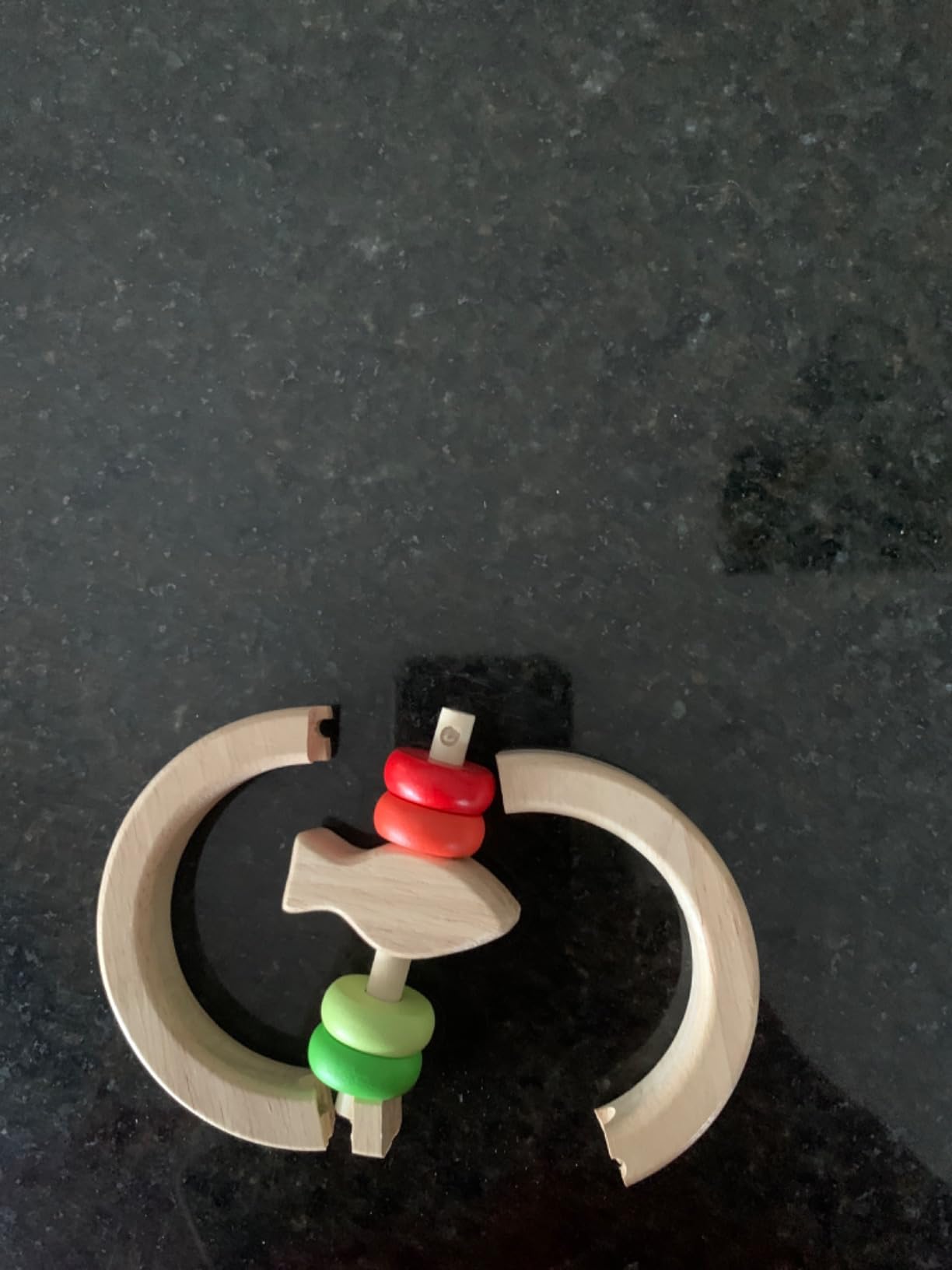 Amazon.com: 4Pcs Set Montessori Baby Wooden Rattle Toy Set Rainbow ...