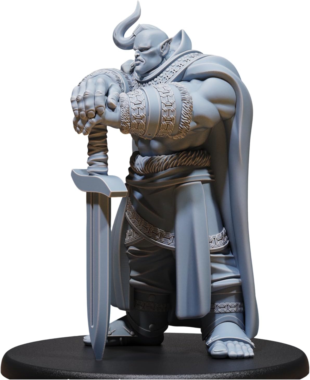 Amazon.com: Unpainted DND Ogrillon Brute Sword Miniature Figurine ...