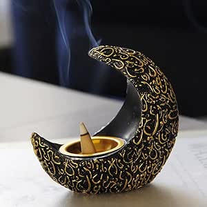 Amazon.com: Arab Ramadan Moon Incense Burner Crescent Resin Incense ...
